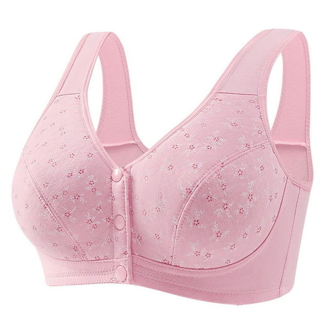 Daznico Daisy Bras for Women No Underwire Front Closure Comfort Senior ...