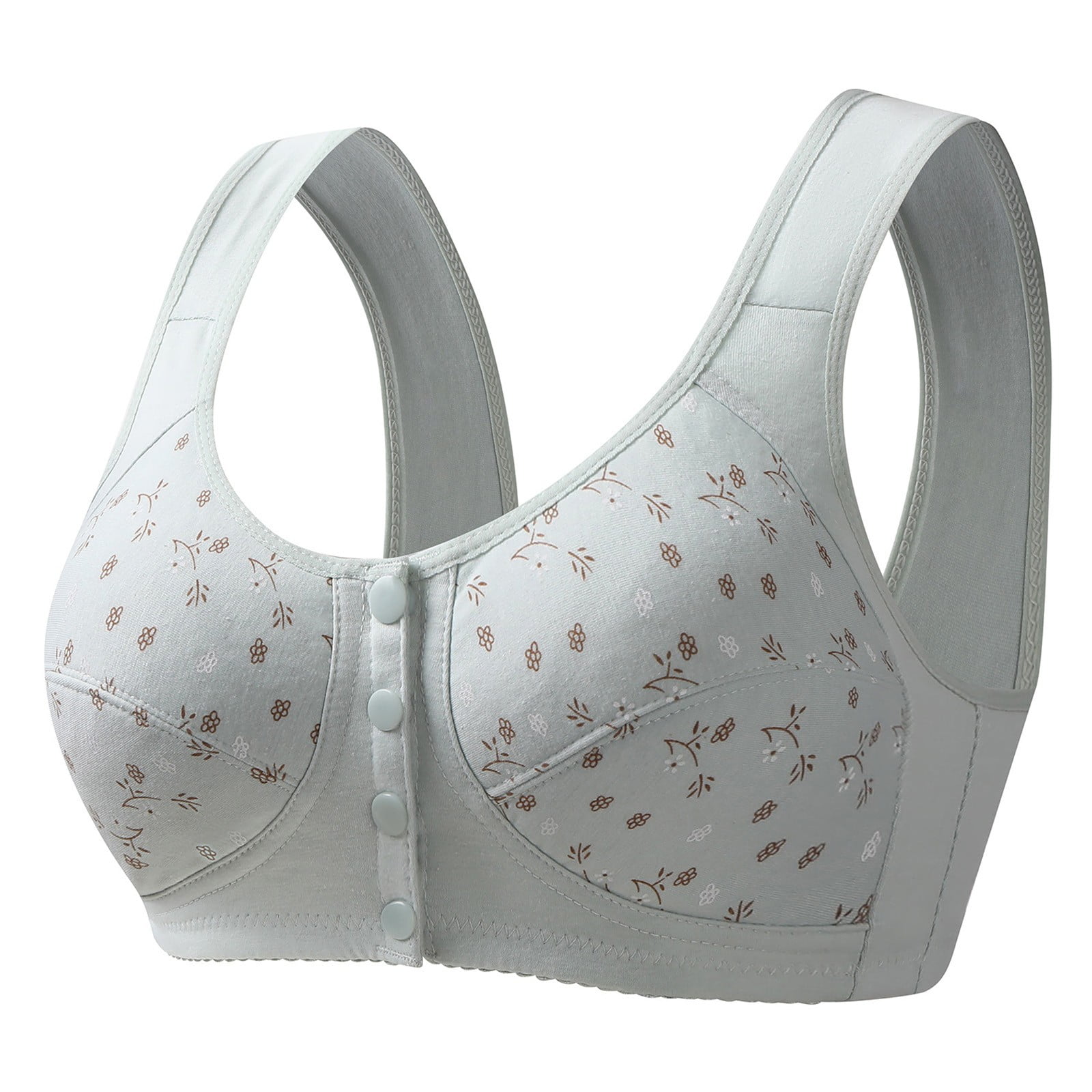 Daznico Ellymuse Bras - Daisy Bras for Older Women Front Closure, Women ...