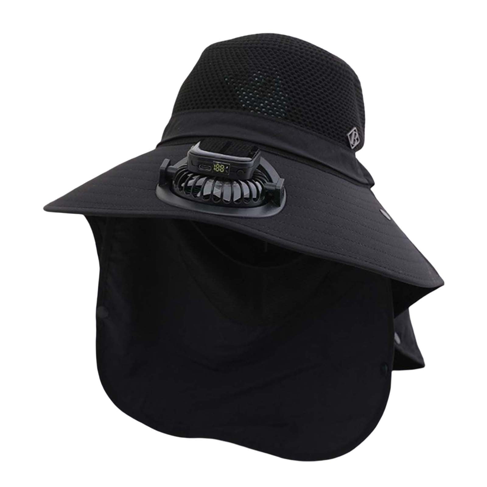 Daznico Hat with Fans Solar Power, Solar Fan Bucket Hat for Men Women ...