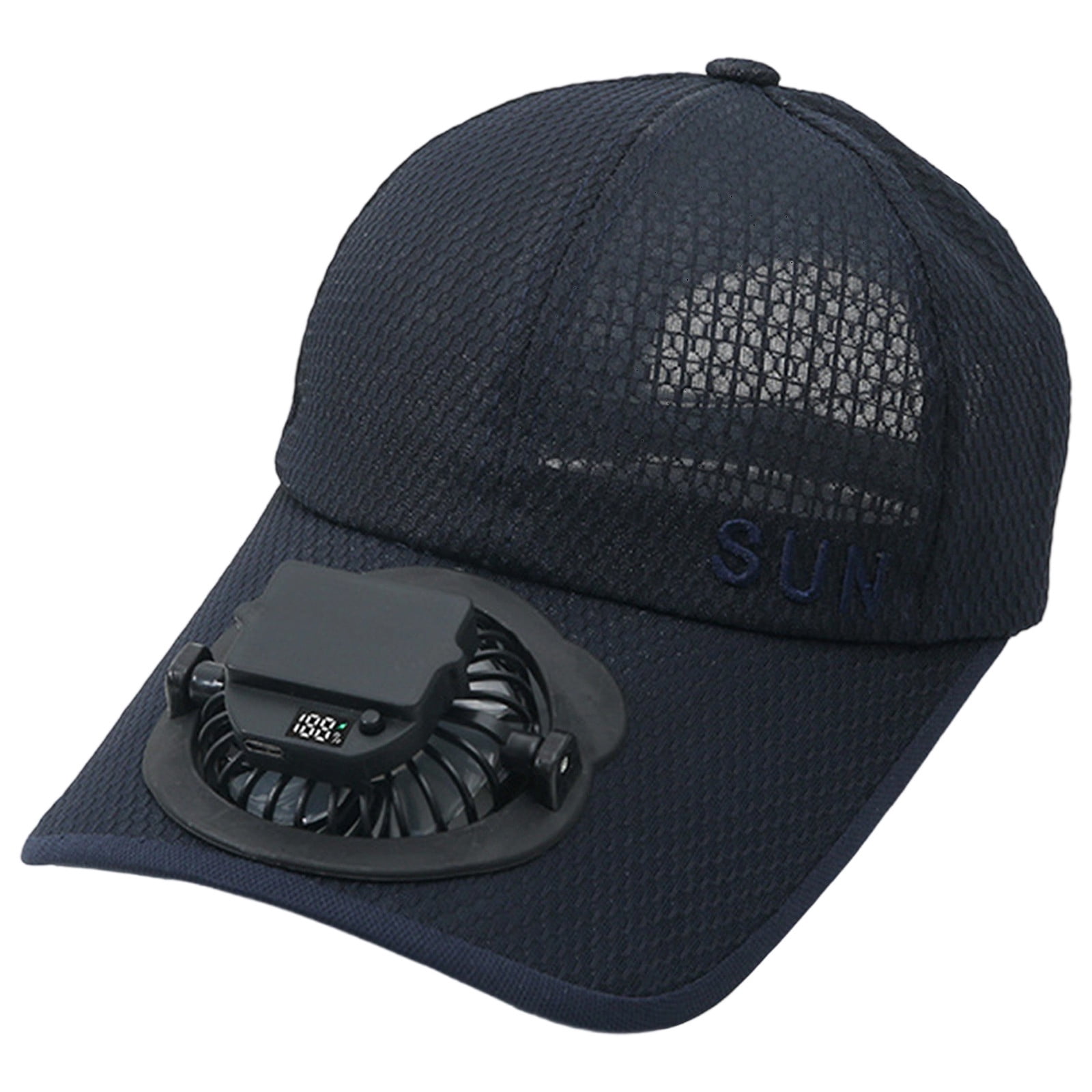 Daznico Cooling Sun Hat with Solar Fan, Quick-Drying Brim Hat for Men ...