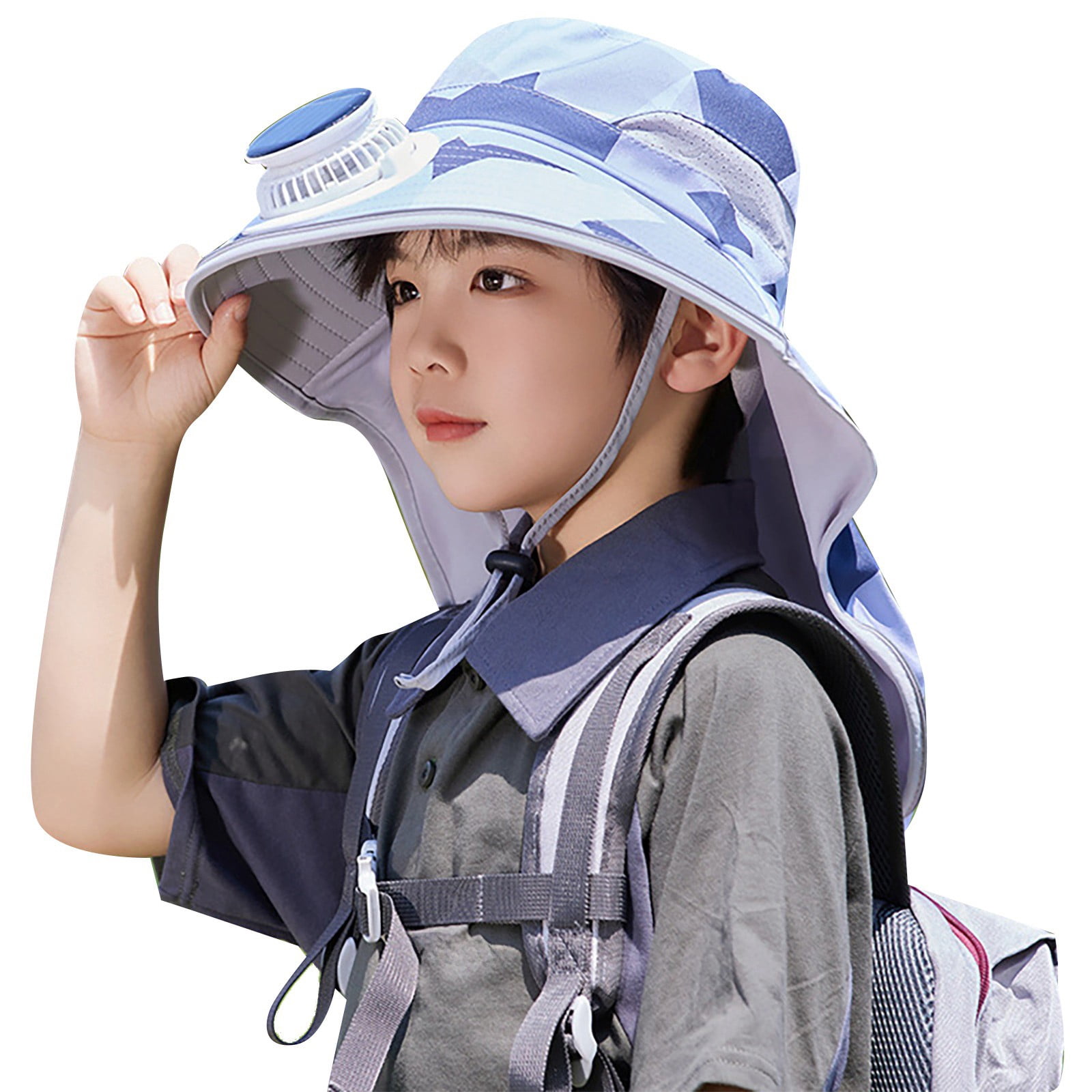 Daznico Hat with Fans Solar Power,Solar Fan Hat, Kids Solar Fan Hat ...