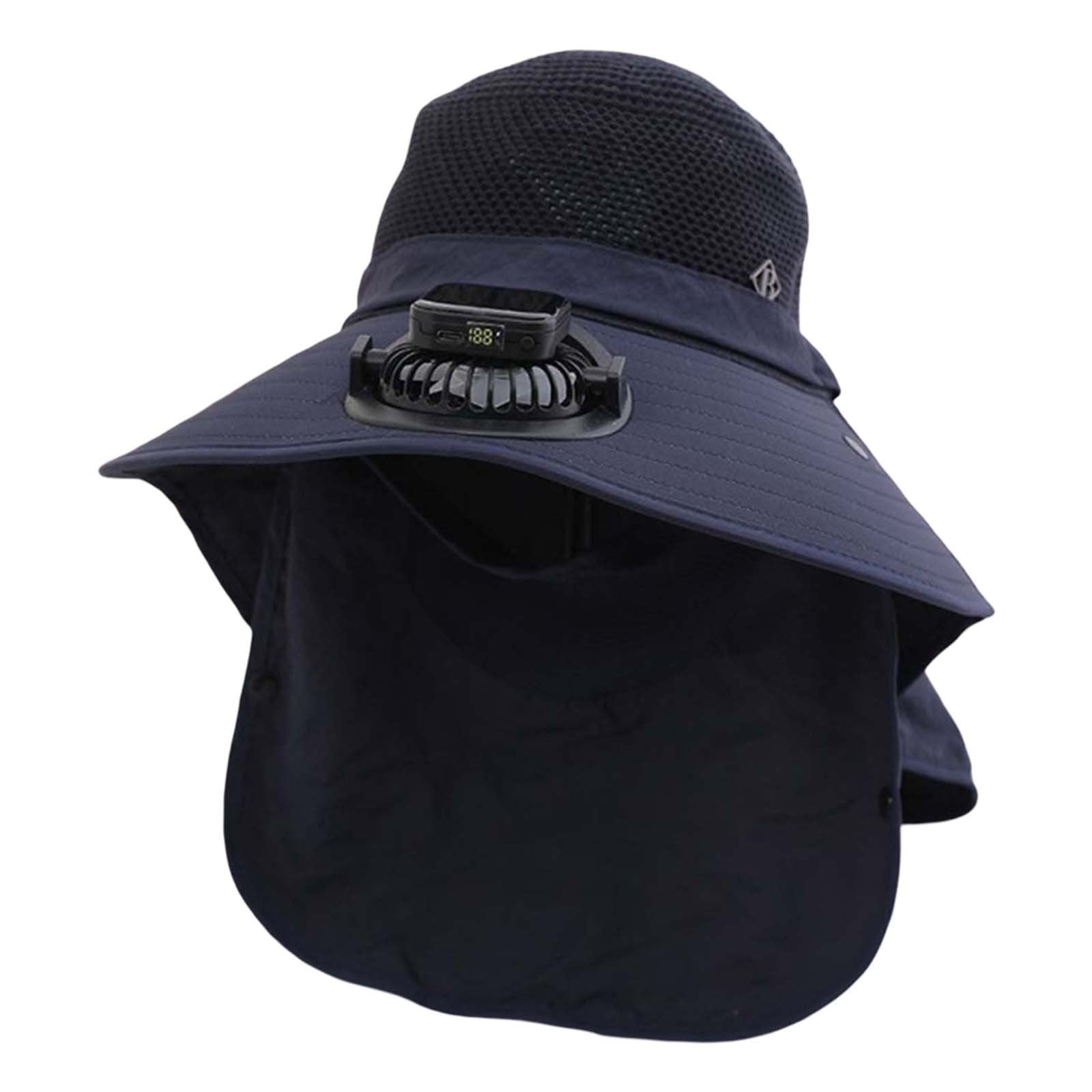 Daznico Hat with Fans Solar Power,Solar Fan Hat, Solar Fan Bucket Hat ...