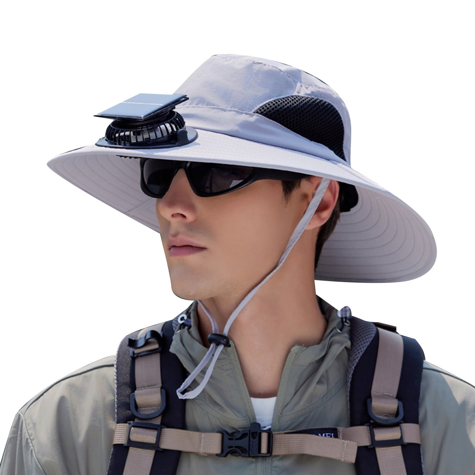 Daznico Hat with Fans Solar Power,Solar Fan Hat, Solar Fan Bucket Hat ...