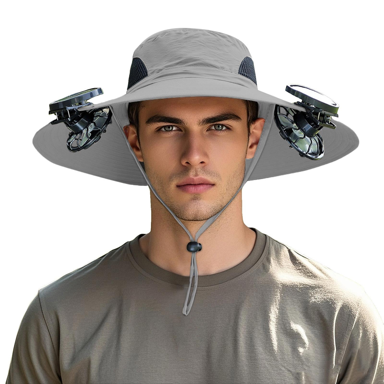Daznico Hat with Fans Solar Power,Solar Fan Hat, Summer Sun Hat for Men ...