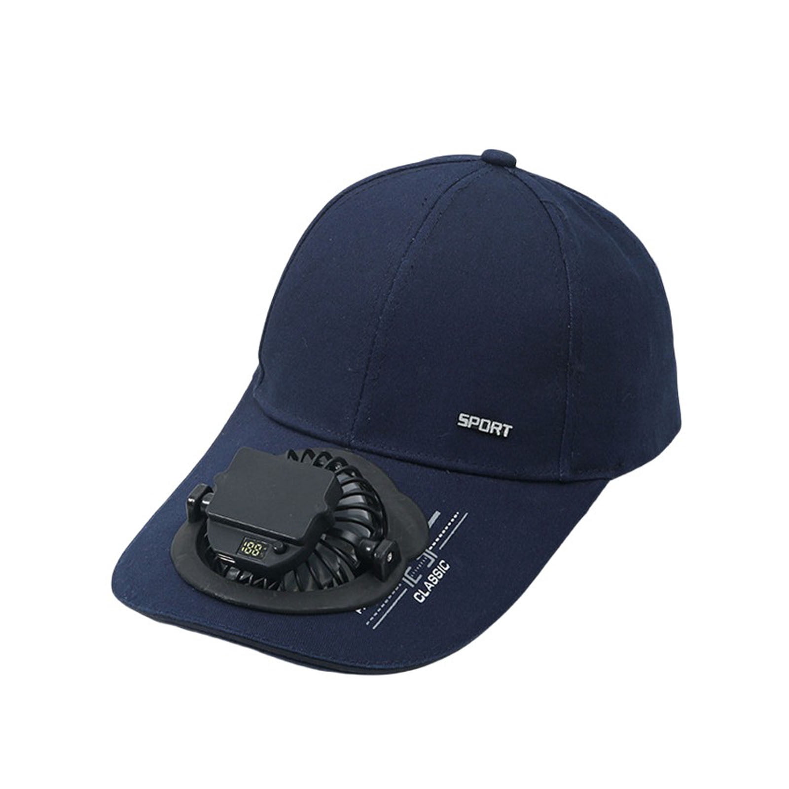 Daznico Hat with Fans Solar Power, Summer Visor Hat with Built In Fan ...