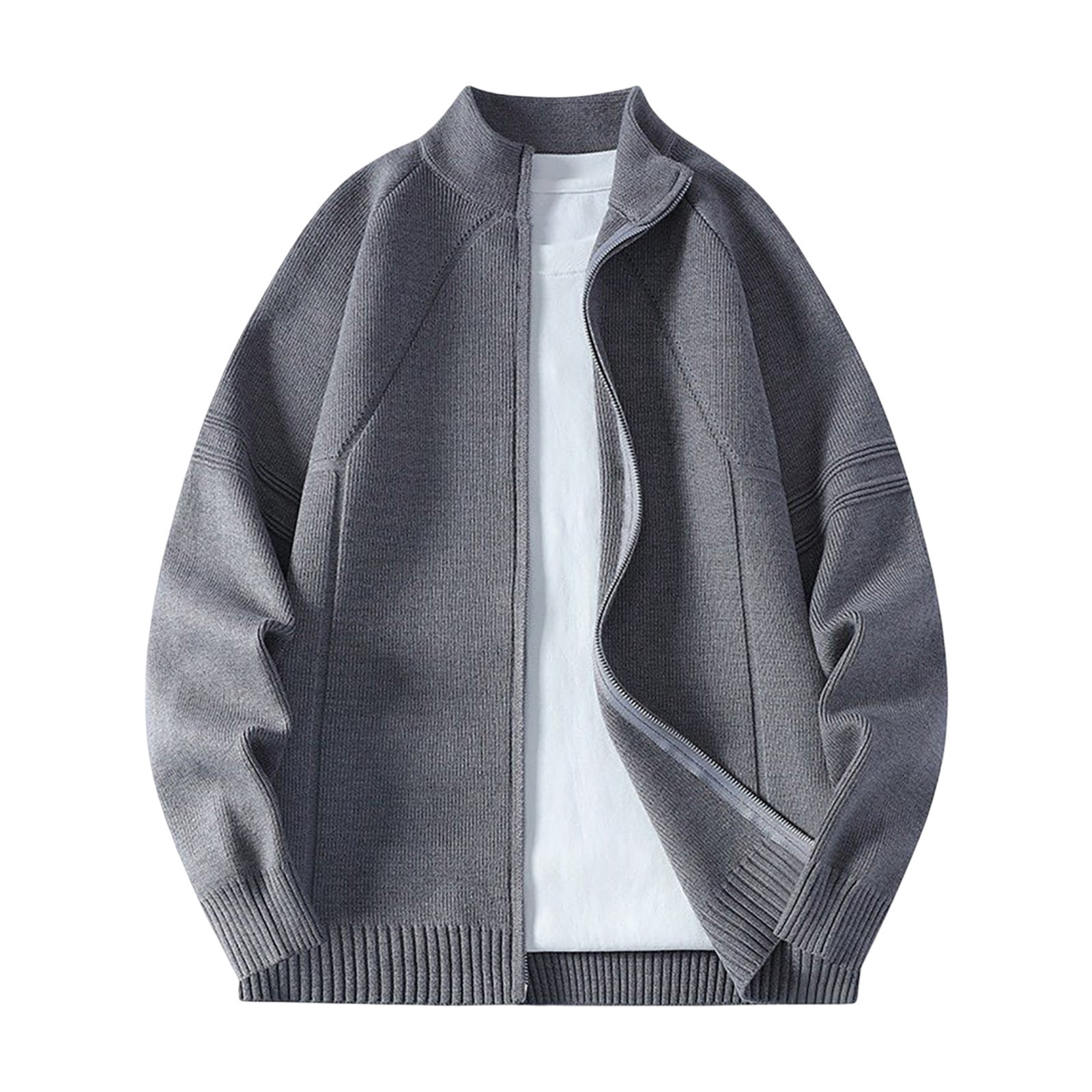 Daznico Jackets for Men,Knitted Sweater Coat Autumn Winter Casual Open ...