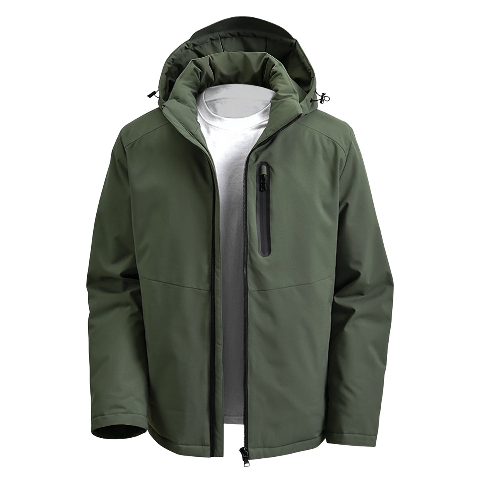 Daznico Jackets for Men,Winter Softshell Hooded Jacket Outdoor Casual ...