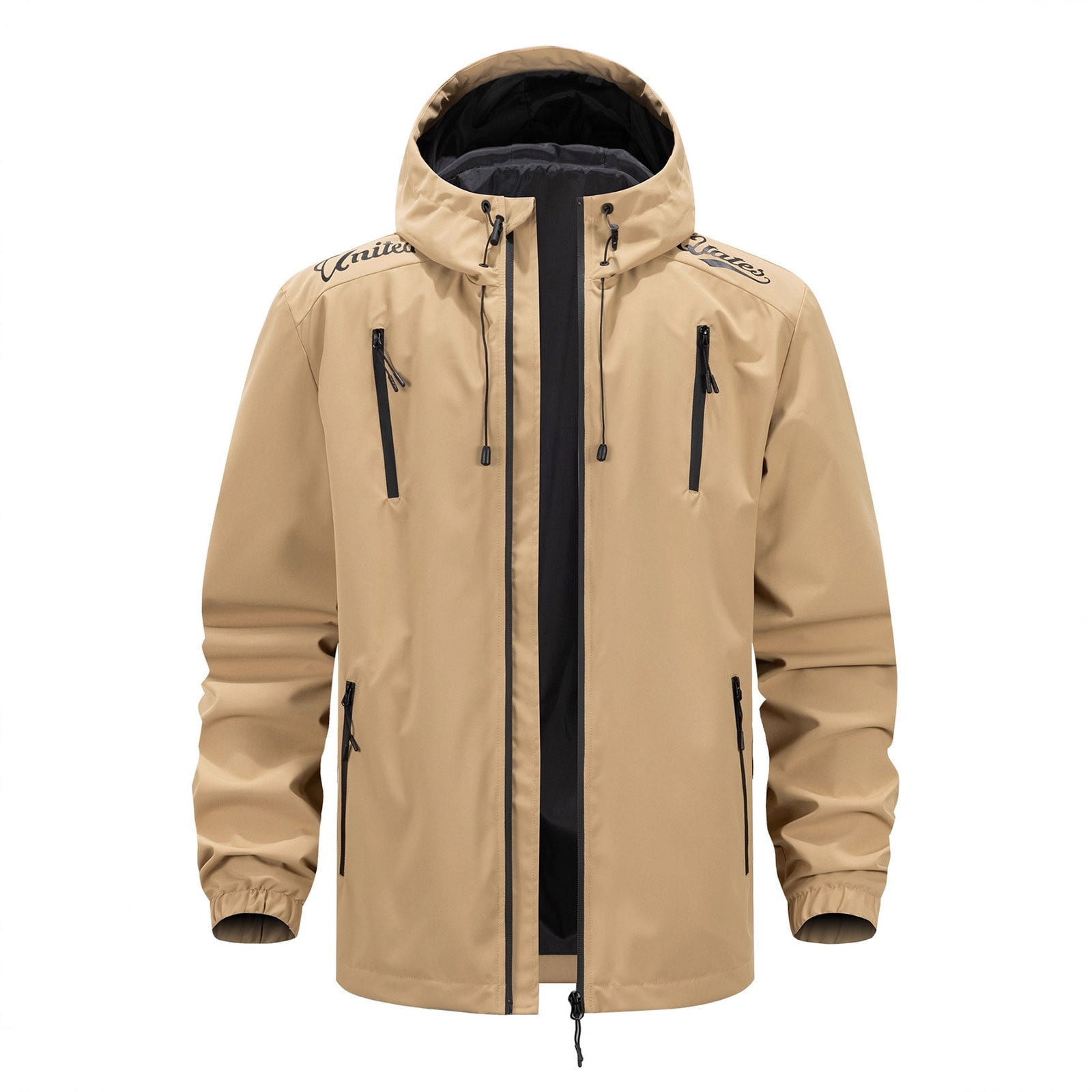Daznico Jackets for Men,Lightweight Windbreaker Hooded Outdoor Sports ...