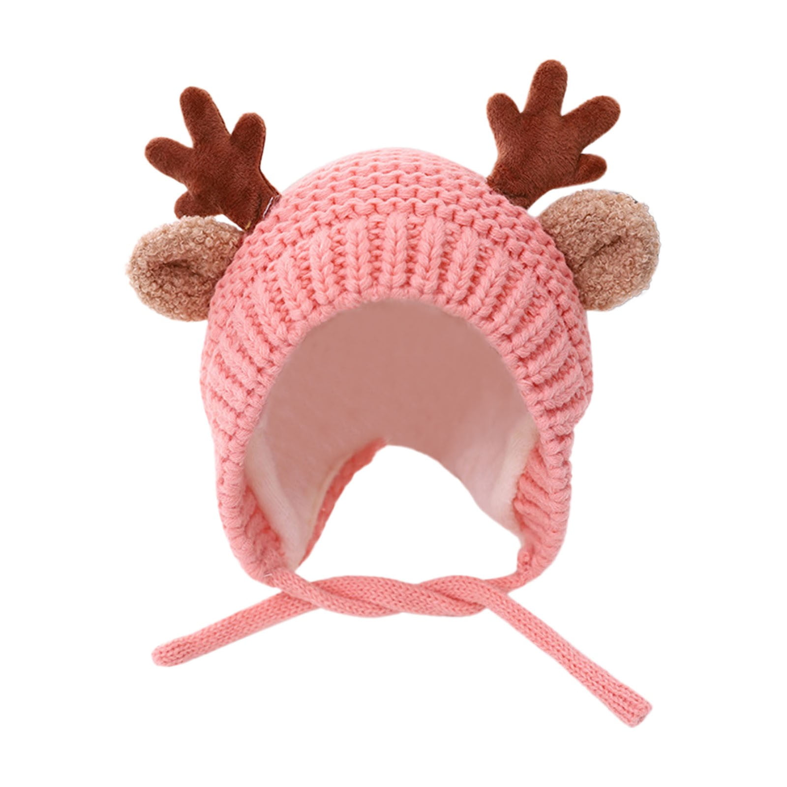 Daznico Kids Knit Hat with Ears, Cute Lined Earmuff Cap for Boys Girls ...