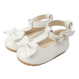 Daznico Shiny Leather First Walking Shoes for Girls with Soft Sole and ...