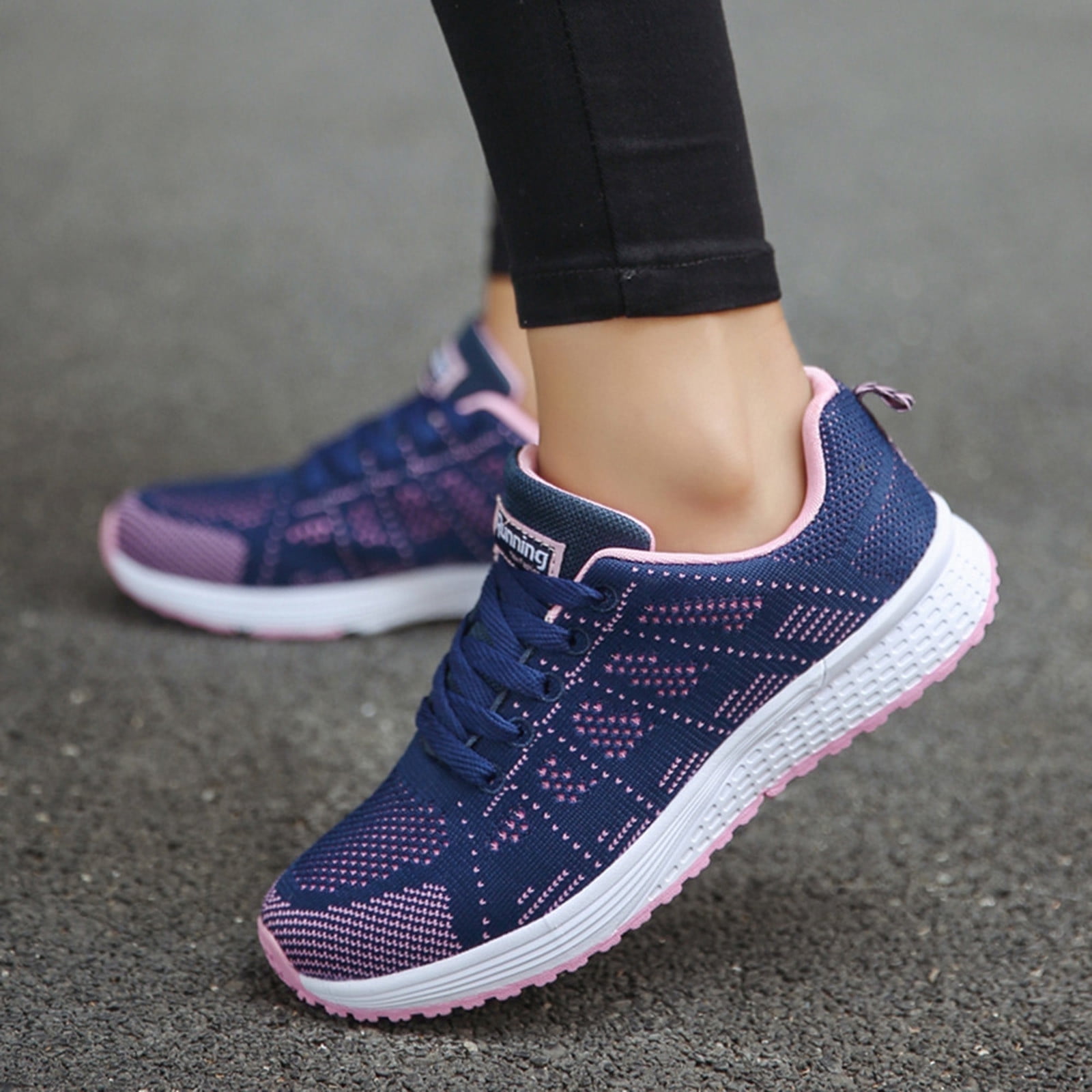 Daznico Shoes Running Casual Round Shoes Women and Men Mesh Straps ...