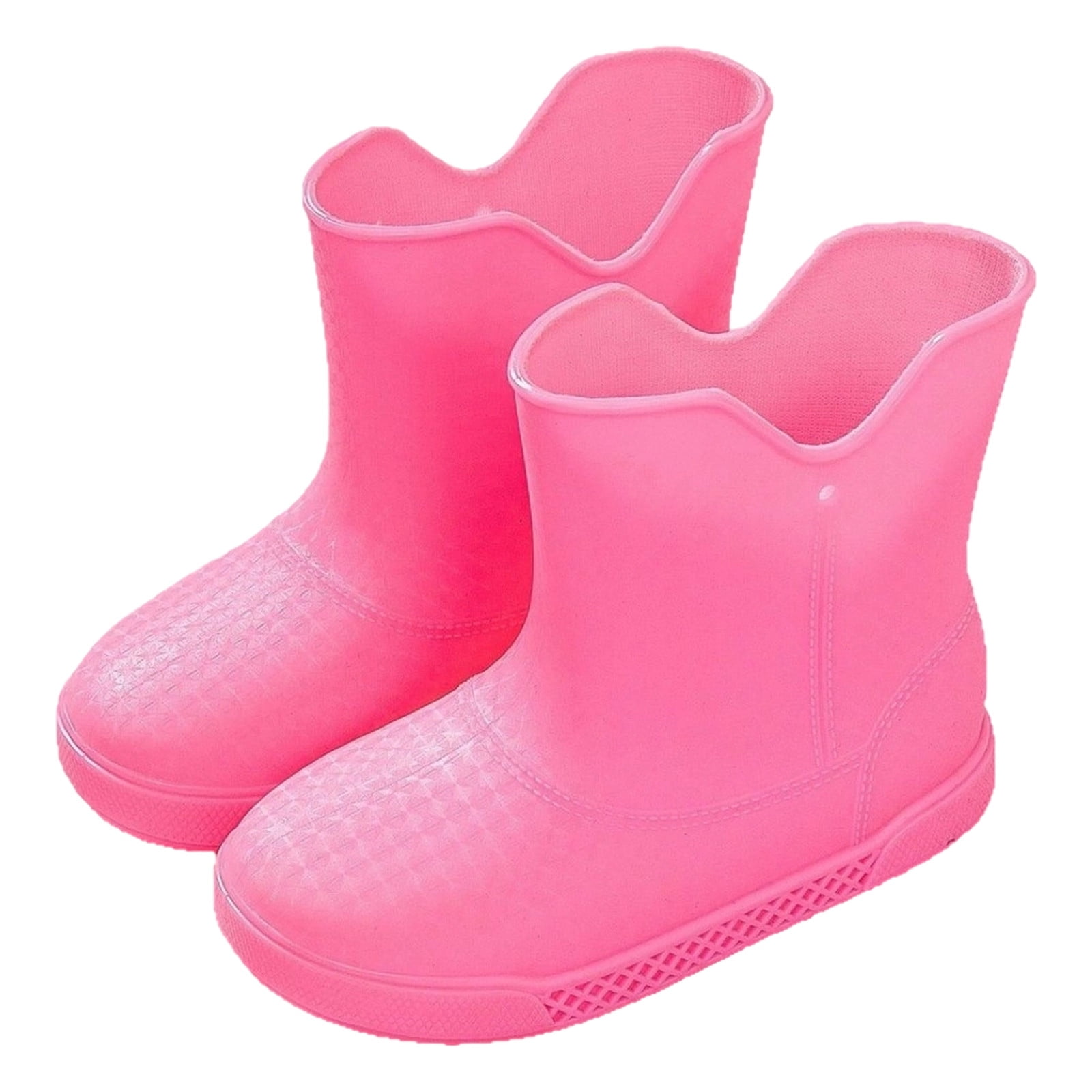 Daznico Stylish Kids Rain Boots for All Seasons Fashionable Solid Color ...