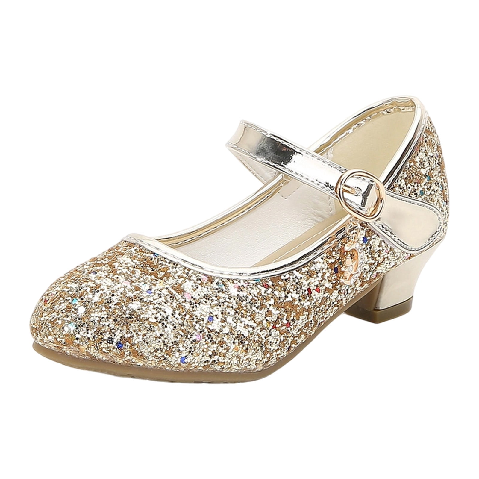Daznico Stylish Sparkly Girls Sneakers Dress Shoes for Children School ...
