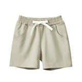 Daznico Summer Kids Stretch Waist Tie Shorts with Mesh Ventilation Pure ...