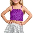 Daznico The Girls' Carnival Adjustable Elastic Band Sequined Top ...