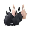 Daznico Three-Piece Comfort Bra with Convertible Straps Light-Weight ...