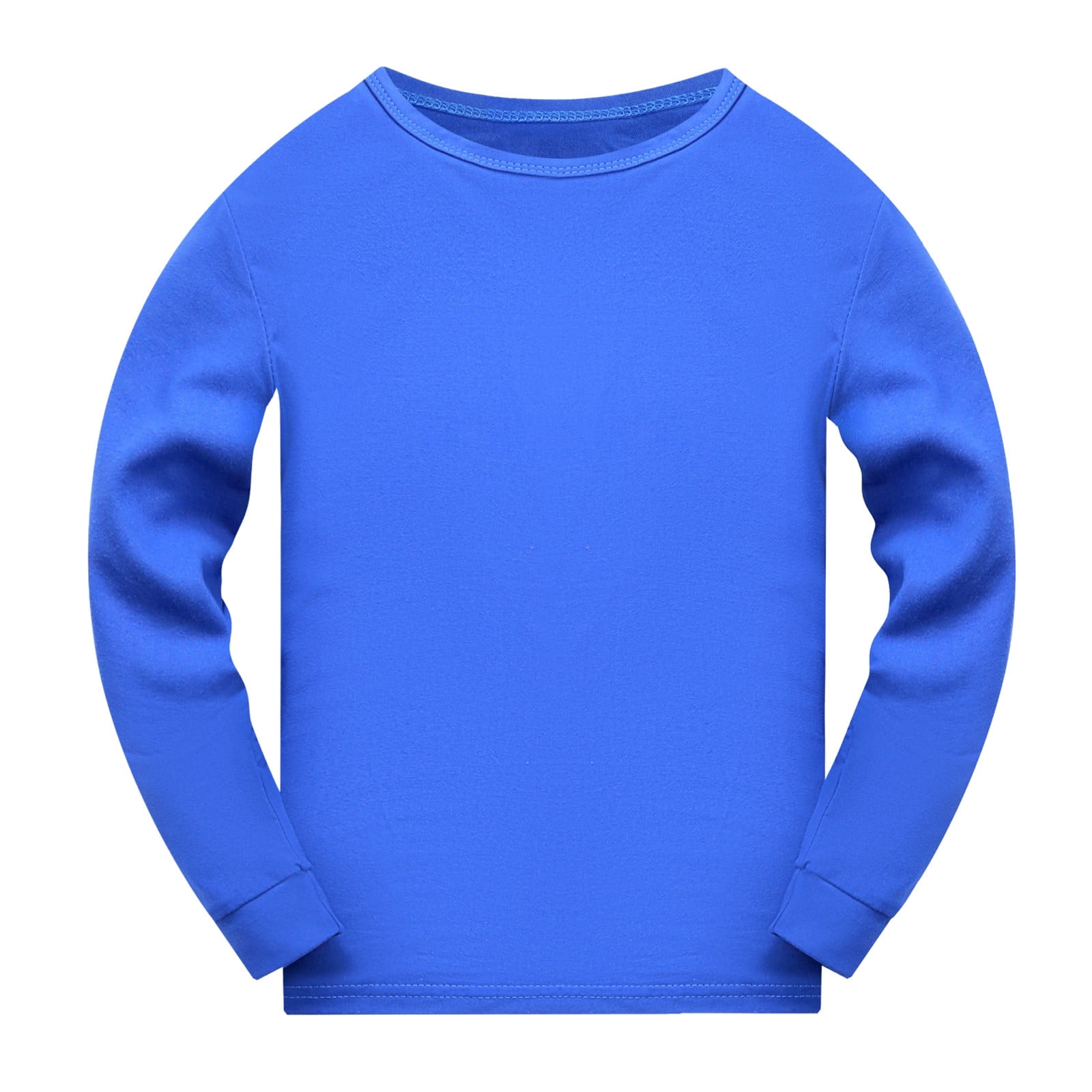 Daznico Toddler Boys Girls Long Sleeve Solid Prints Nightwear T Shirt ...