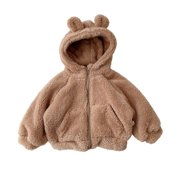 Daznico Warm Boys Winter Coat Fuzzy Hooded Jacket for Toddlers Kids ...