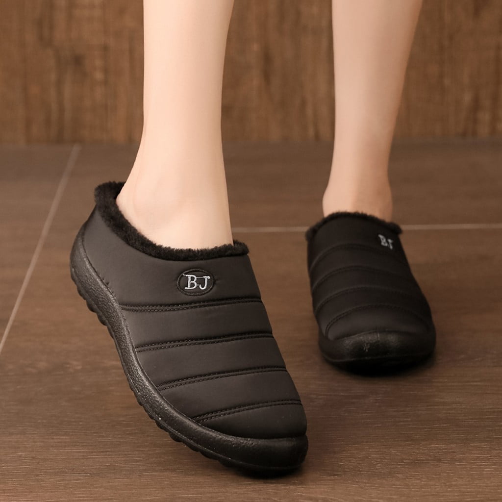 Daznico Warm Slippers Women's Winter Plus Velvet Keep Warm Outdoor ...