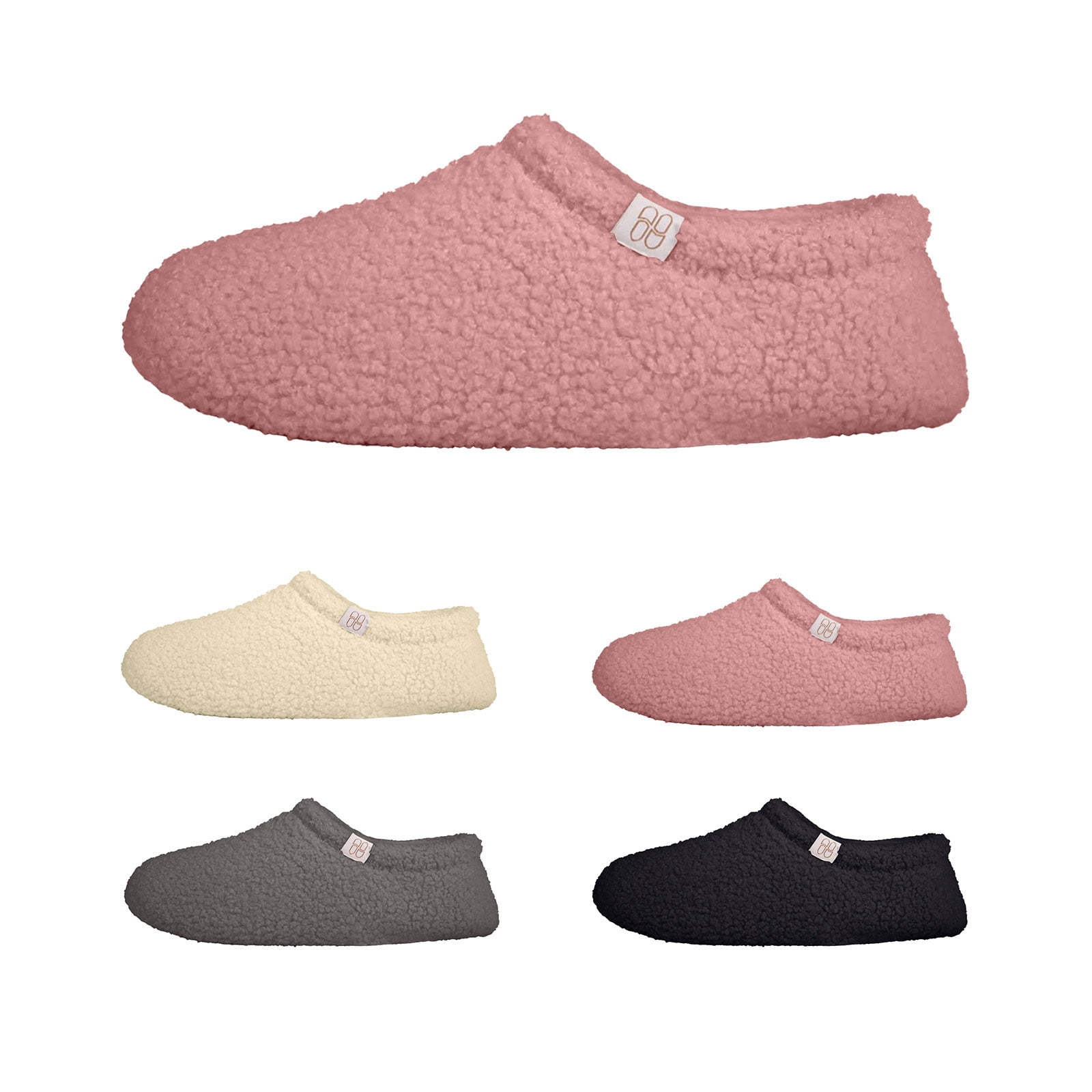 Daznico Womenâ s Fuzzy Slippers Non- Winter House Shoes with Moon ...