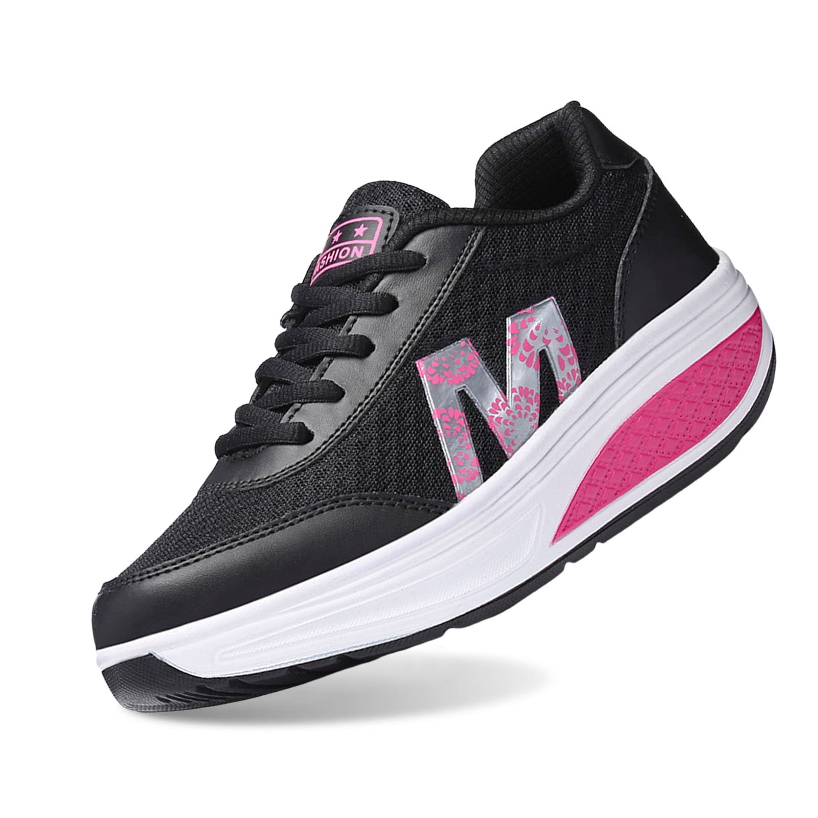 Daznico Women's Platform Sneakers Thick Sole Casual Running Shoes ...