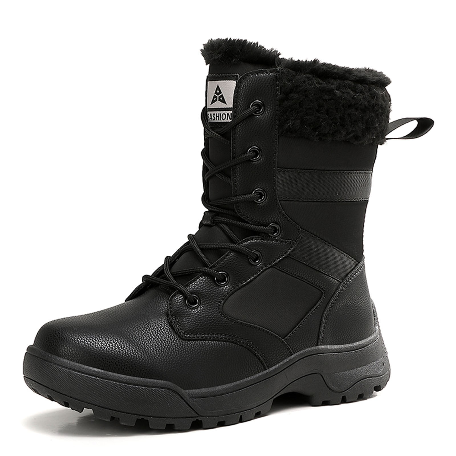 Daznico Women's Thermal Snow Boots Insulated Winter Lace Up Non ...