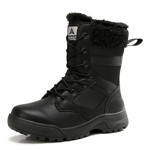 Daznico Women's Thermal Snow Boots Insulated Winter Lace Up Non ...