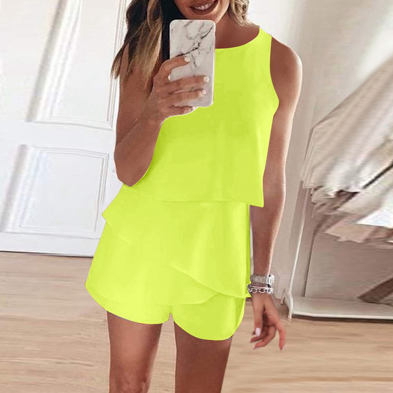 Daznico Womens Jumpsuit,Women Summer Casual Jumpsuit Fashion Round Neck ...