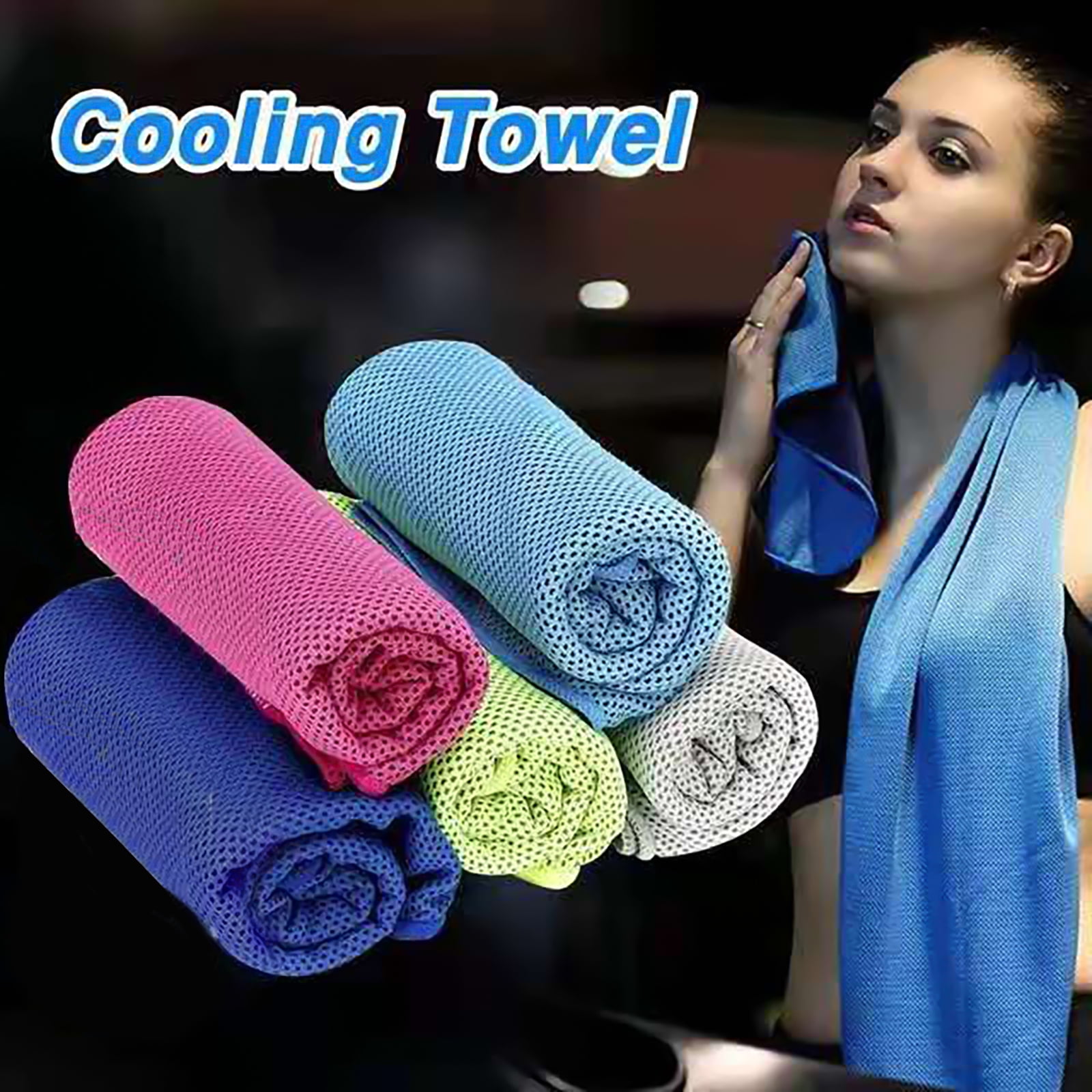 Dazone 5PCS Cooling Towel Neck Face Ice Cold Instant Sport Workout ...