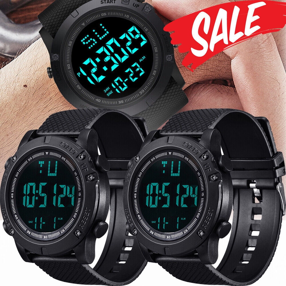 Dazone Digital Sports Watch, 2 Pack, LED Backlight, Waterproof ...