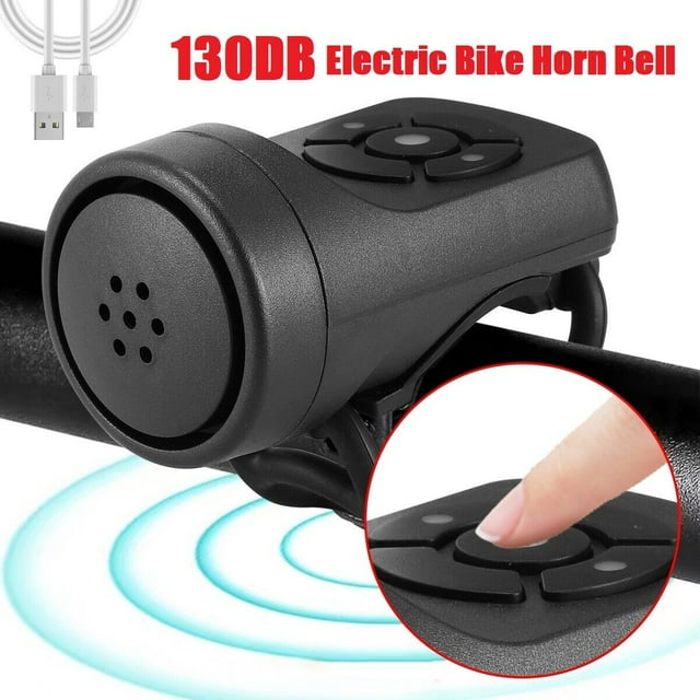 Dazone Rechargeable Electronic Bike Horn, USB Charging, Super Loud ...