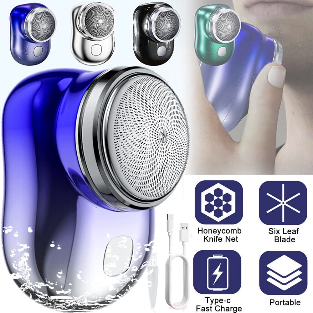 Dazone Mini Portable Electric Shaver, Waterproof USB Rechargeable Razor ...