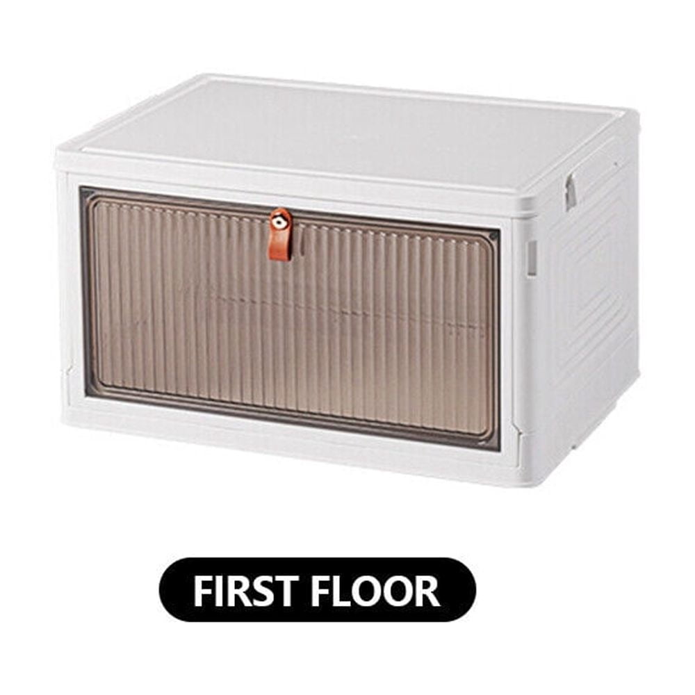 1/2/3/4/5/6Pack Collapsible Storage Cabinet Box w/Wheels Stackable ...