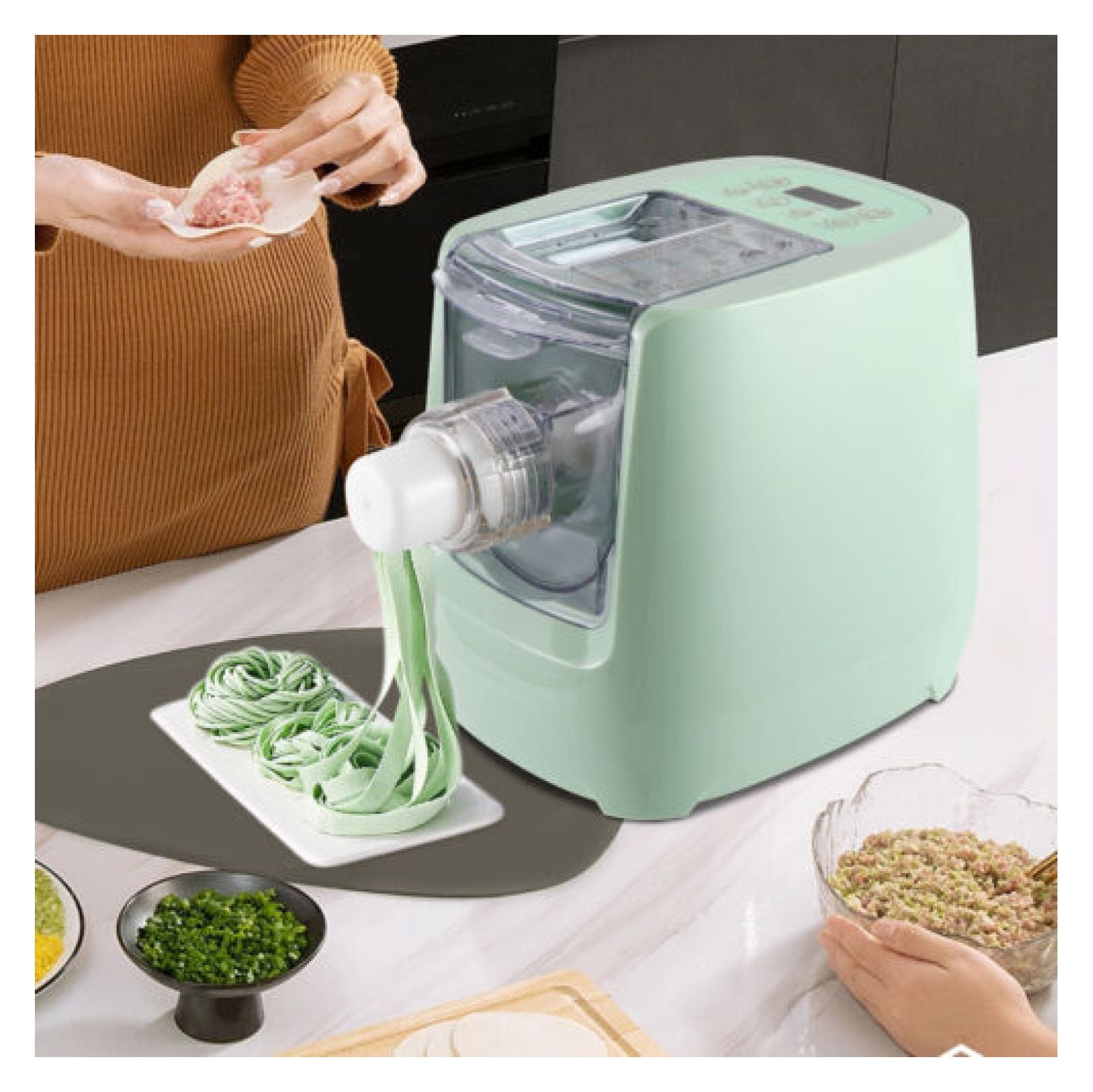 DazzAura 260W Electric Pasta and Noodle Maker Automatic 12 Noodle ...
