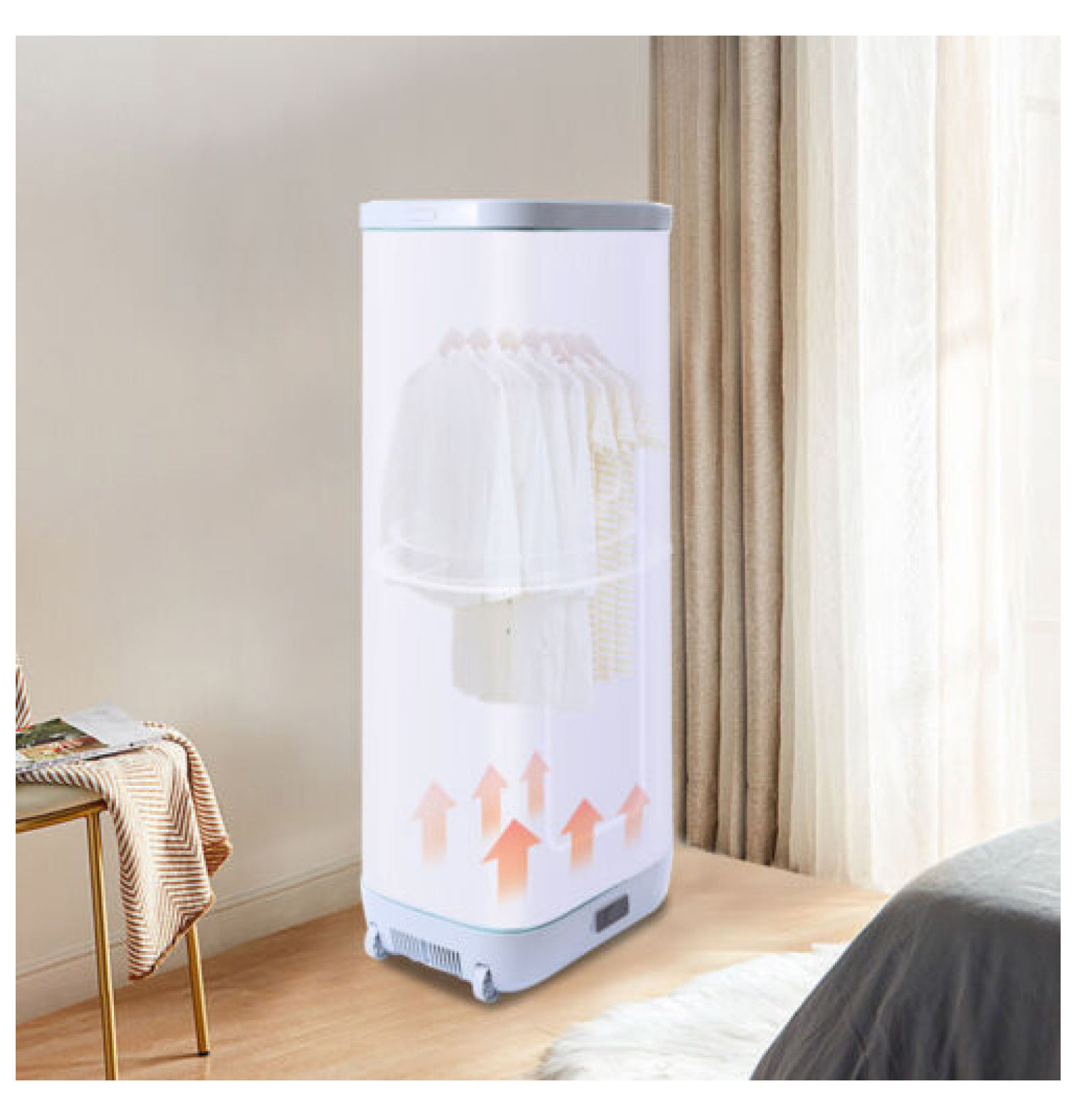 DazzAura 330L Portable Clothes Dryer Mini Electric Wardrobe Clothing ...
