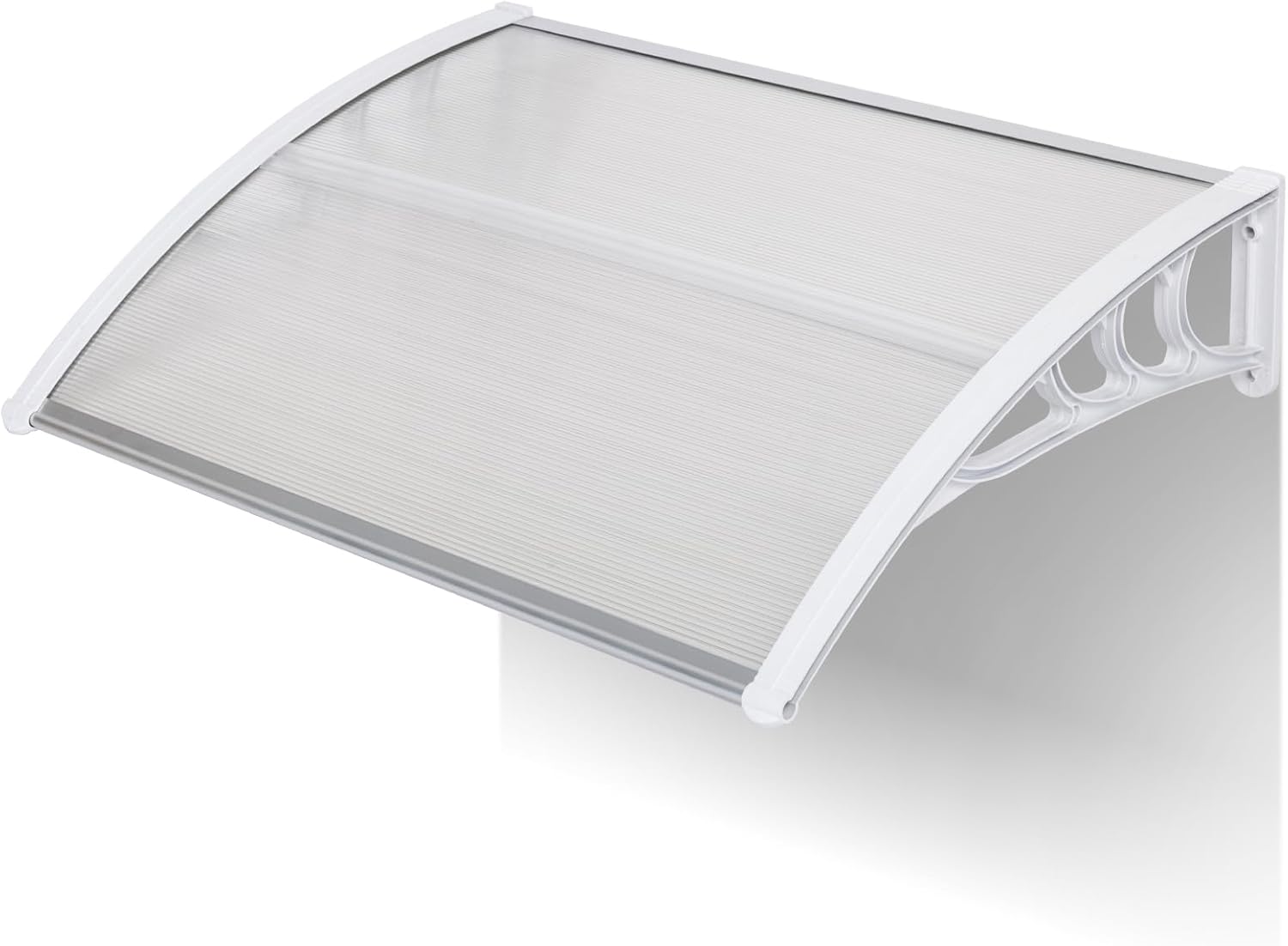 DazzAura 39"x32" Window Awning Canopy, Polycarbonate Front Door Patio ...