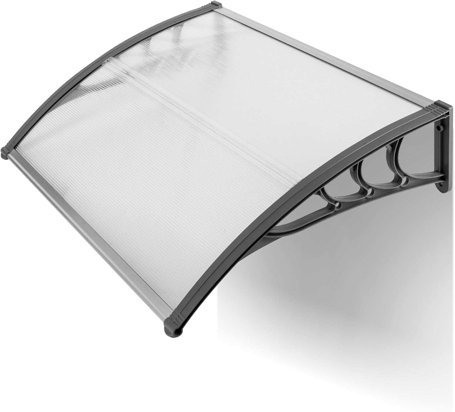DazzAura 39"x32" Window Awning Canopy, Polycarbonate Front Door Patio ...