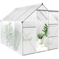 DazzAura 6x8 FT Greenhouses for Outdoors, Polycarbonate Greenhouse ...