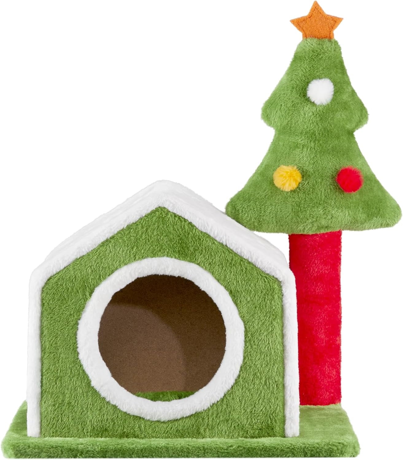 DazzAura Cat Tree, 32 Inch Plush Cats Tower for Indoor Pets, Cat ...