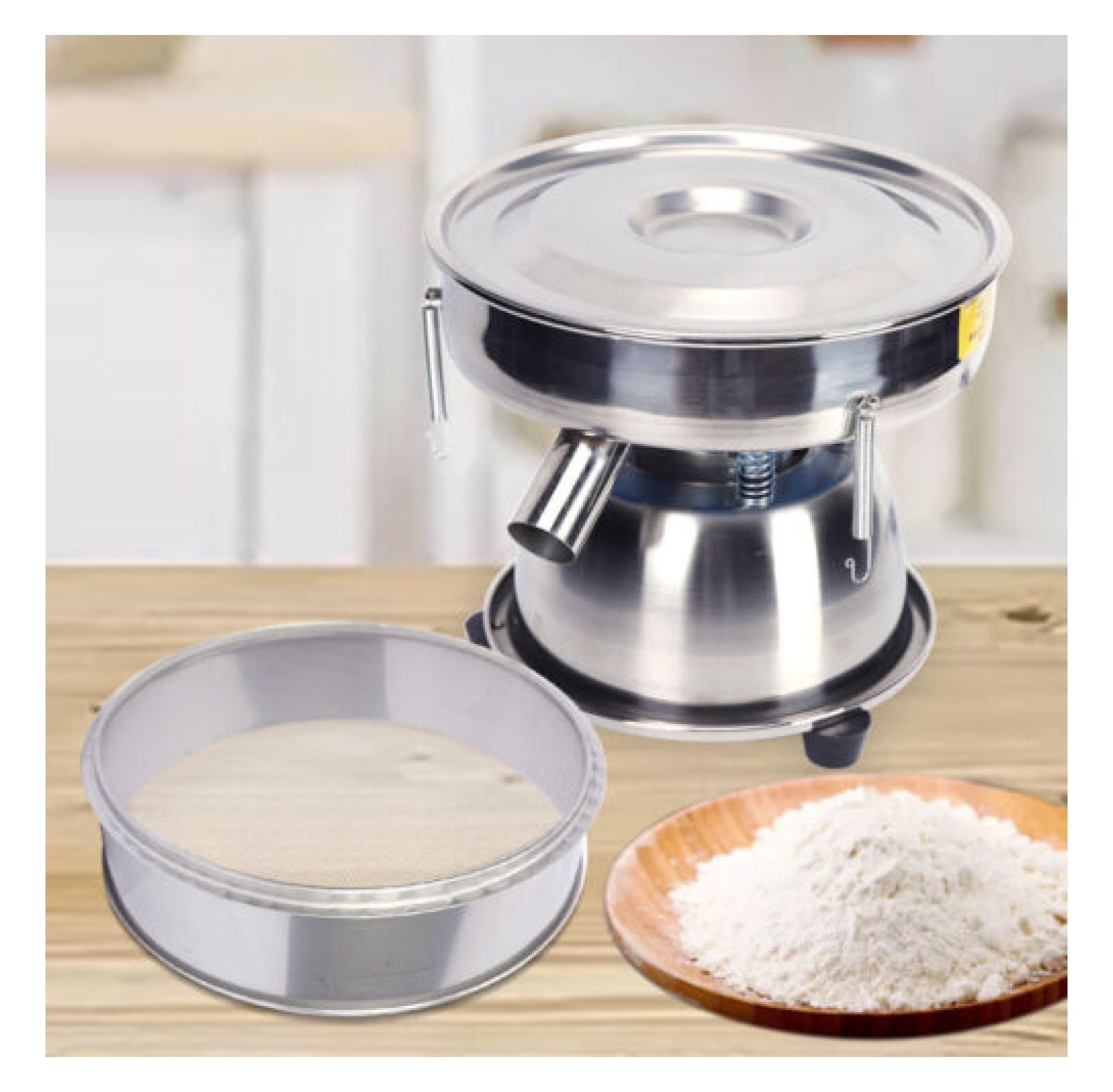 DazzAura Electric Sieve Vibrating Sieve Machine Auto Particle Shaker ...