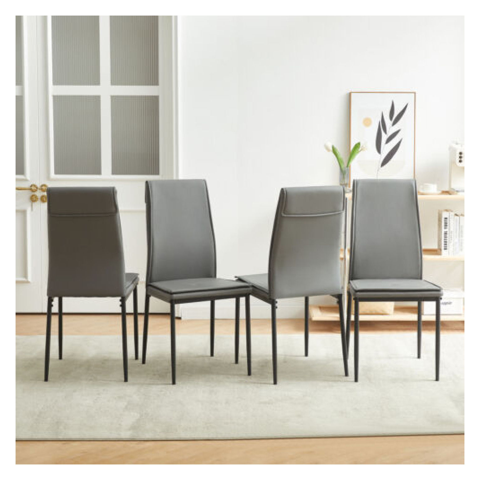 DazzAura set of 4 Dining chair Modern kitchen chair Home Chair ...