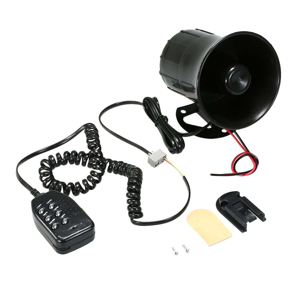Dazzduo Motorcycle Megaphone,Fire Alarm Police 6 Tone Loud Loud Fire ...