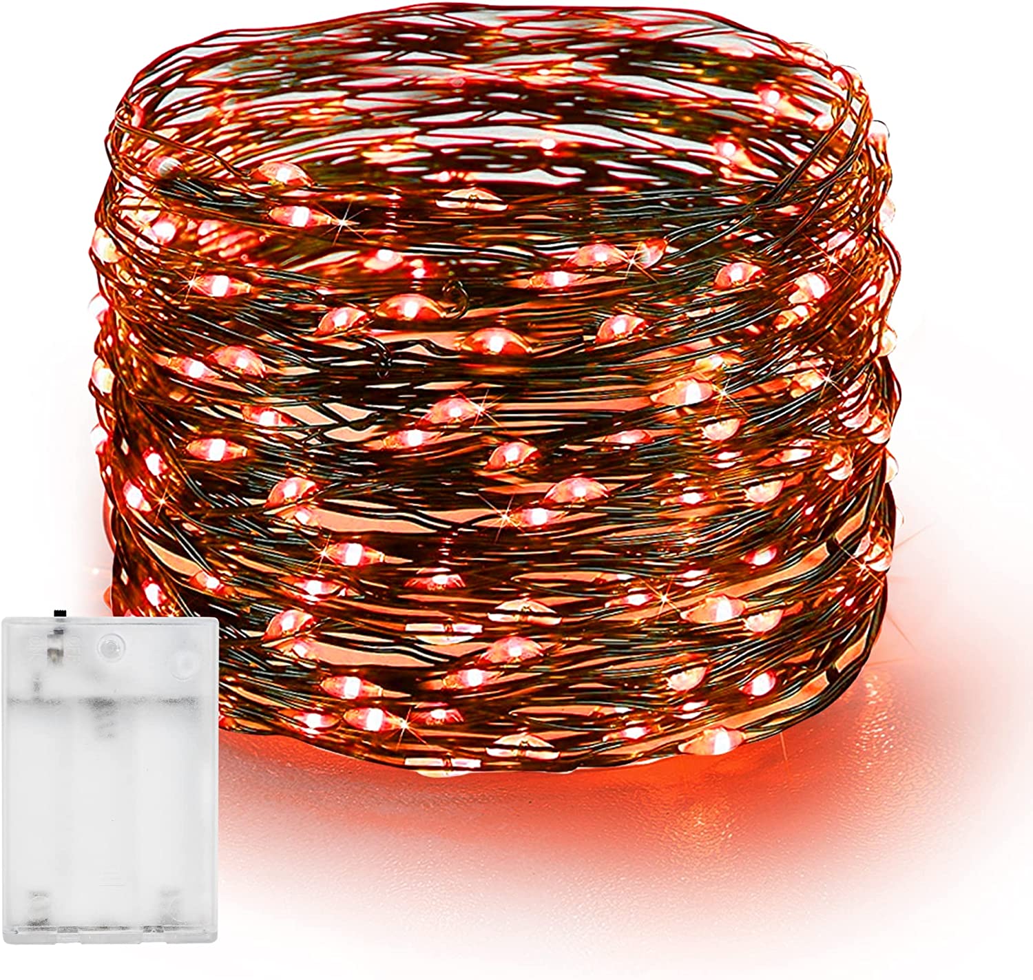Dazzle Bright Fairy String Lights, 20 FT 60 LED Copper Wire Battery ...