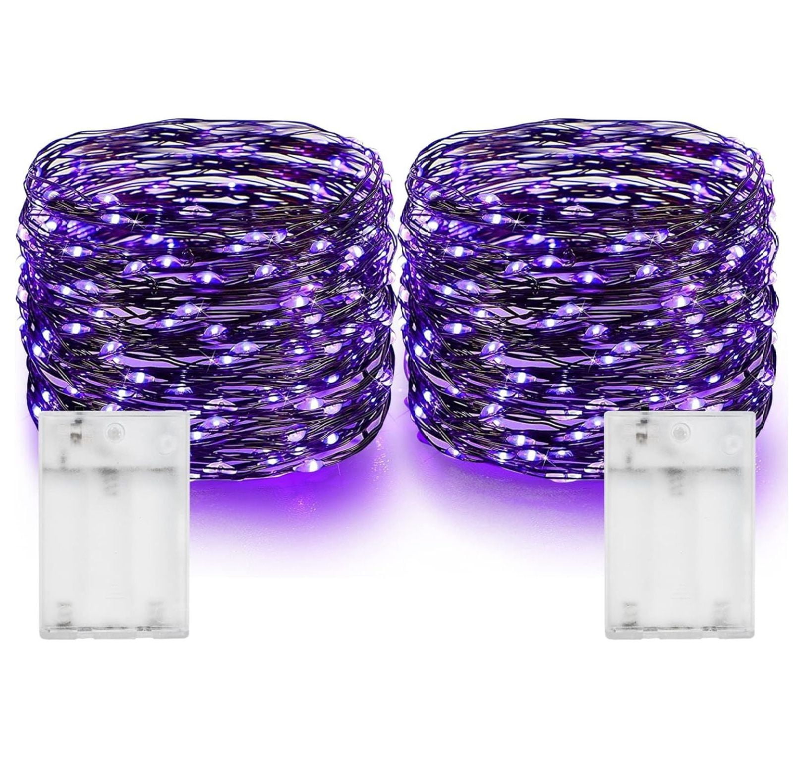 Dazzle Bright String Lights, Total 40FT 120LED Copper Wire Battery ...
