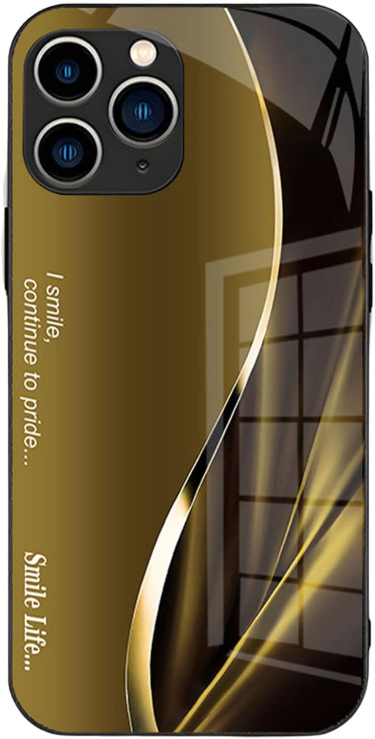 Dazzle Color Flow Case for iPhone, HD Glass Back Simple Case, Called ...