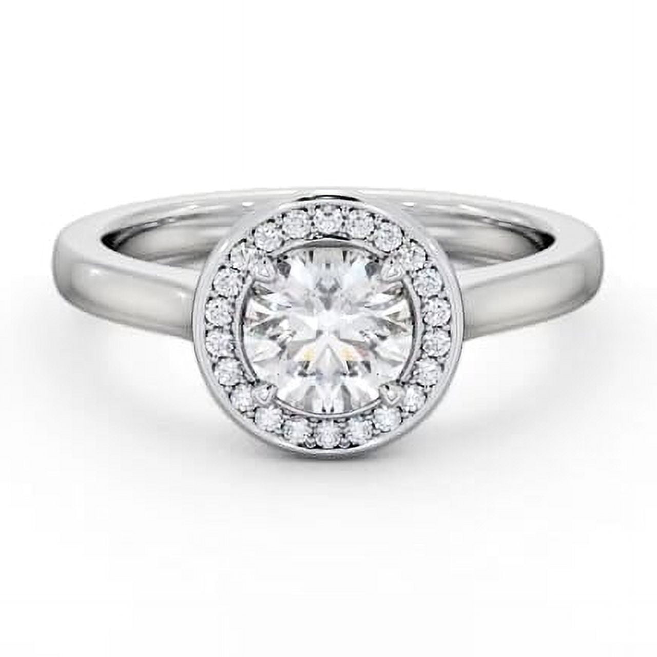 Dazzle Jewel 1.2 Ct Round Cut Diamond Engagement Ring – Lab Created ...
