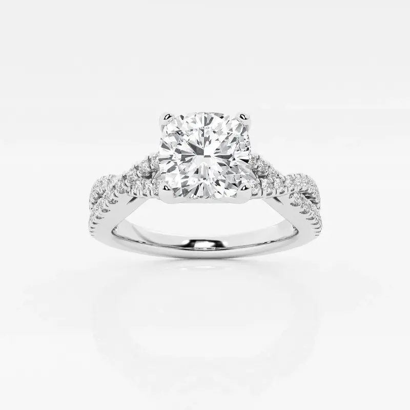 Dazzle Jewel 1.7 Ct Cushion Cut Infinity Wedding Ring for Women ...
