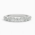 Dazzle Jewel 14K White Gold Plated Rings for Her - 1.6 Ct Round Cut Lab ...