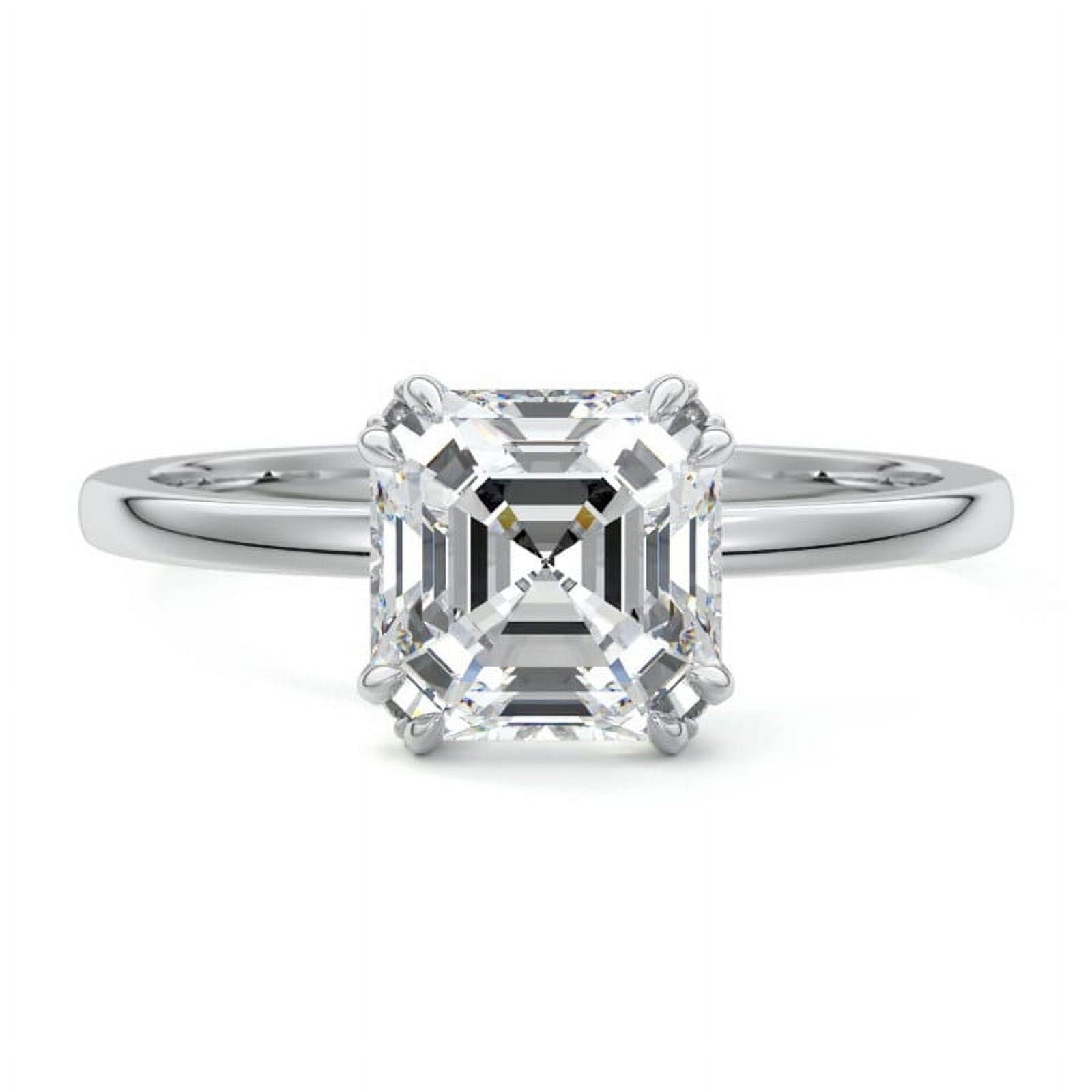 Dazzle Jewel 14K White Gold Plated Rings for Gifts - 1.7 Ct Lab Diamond ...