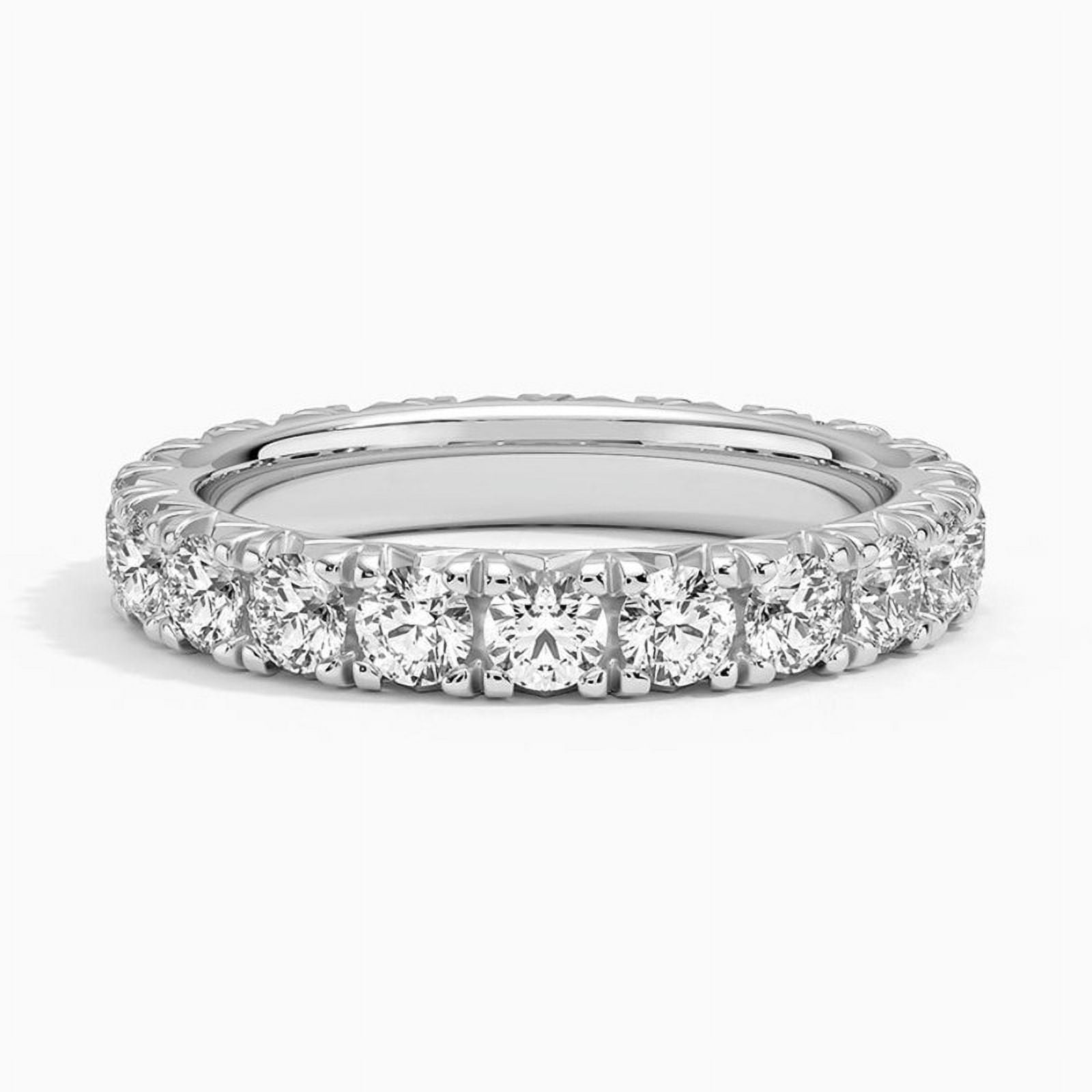 Dazzle Jewel 2.6 Ct Round Cut Lab Diamond Ring - 14K White Gold Plated ...